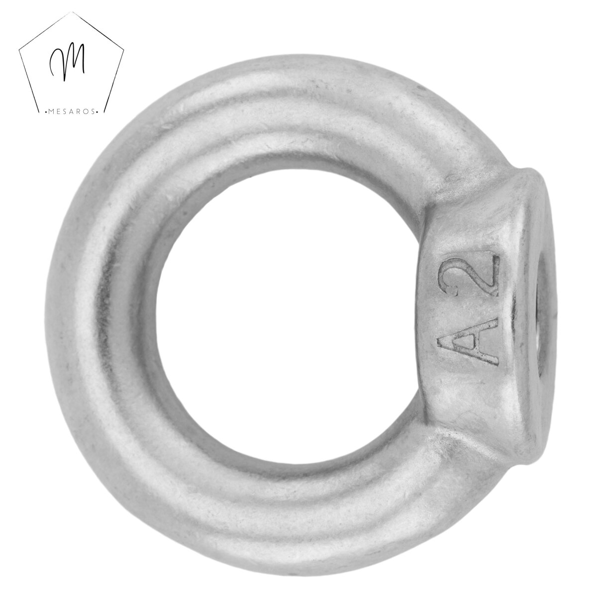 Ringmuttern M6 bis M24 gegossen u. poliert ähnl. DIN 582 Edelstahl A2