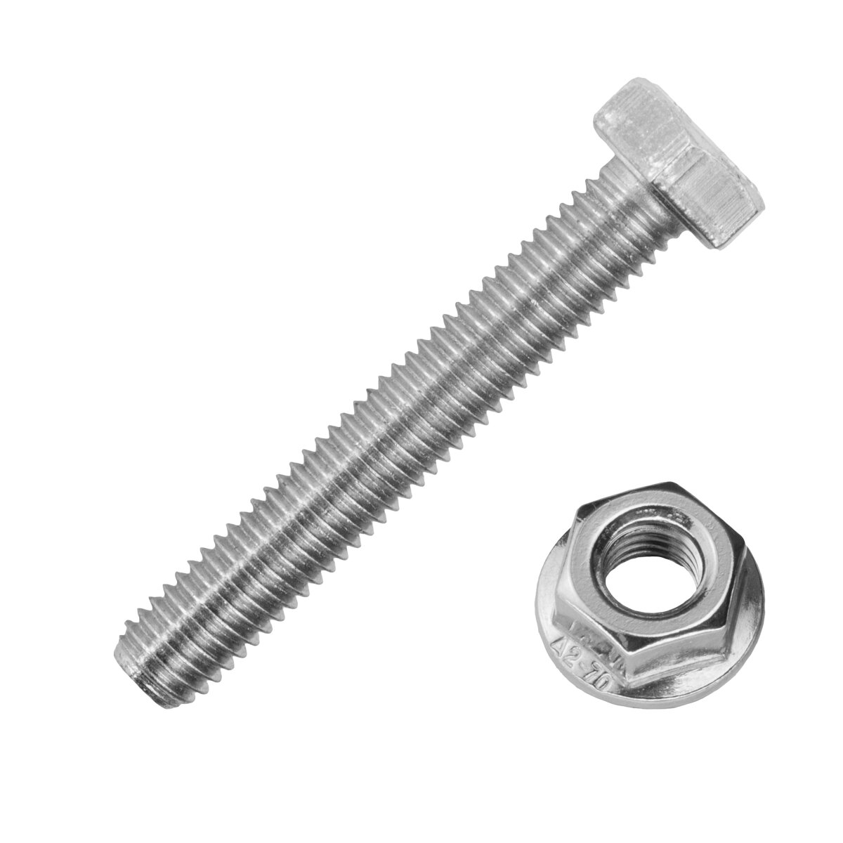 Sechskantschrauben M3 X 5 bis M12 X 250 DIN 933 Edelstahl A2 und Sech