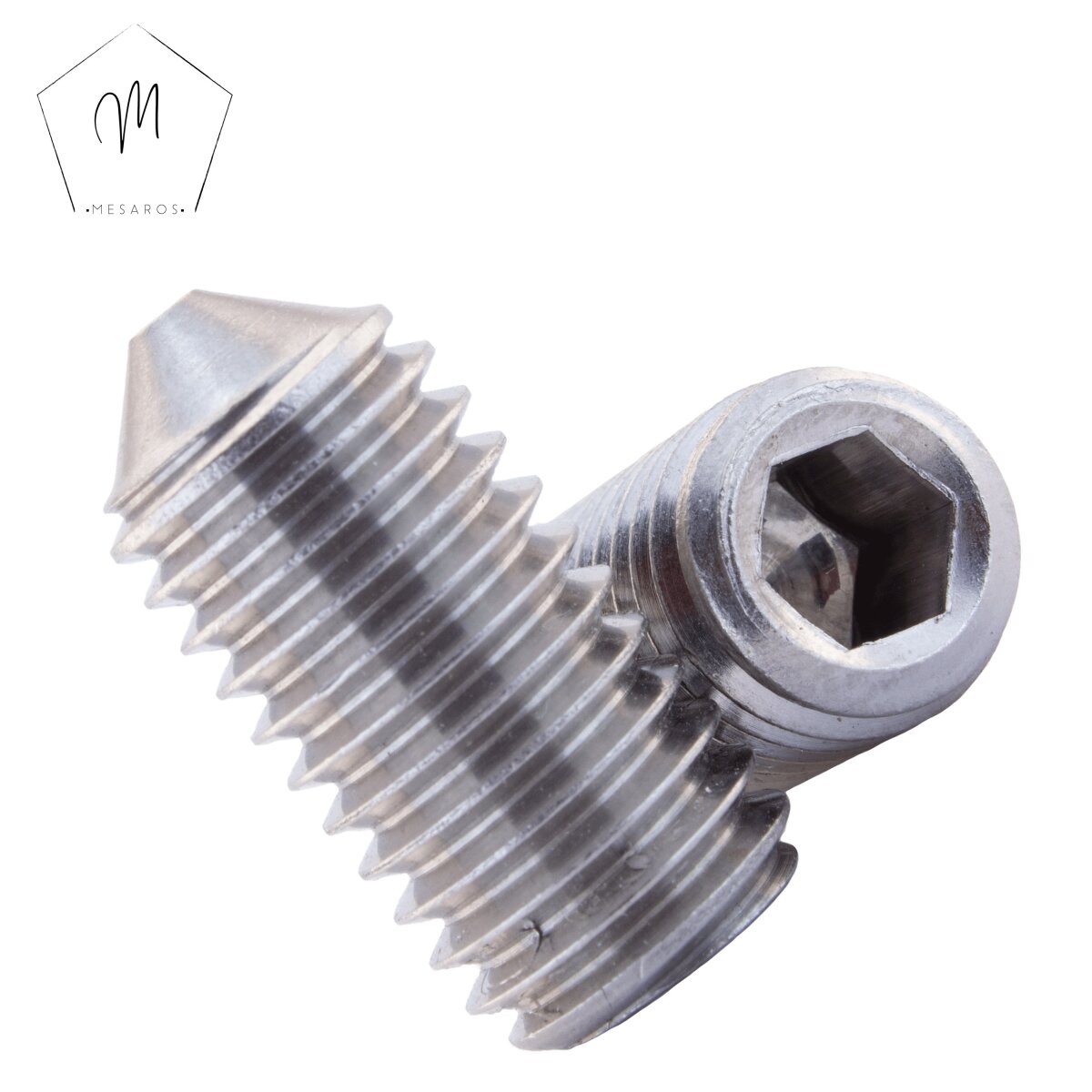 Gewindestifte M2 X 2 bis M20 X 80 mit Innensechskant u. Spitze DIN 91